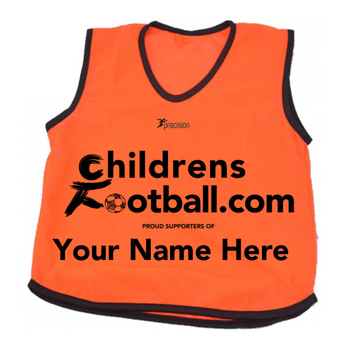Pack of 10 Personalised Football Training Bibs | ChildrensFootball.com